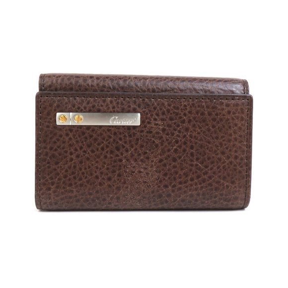 Cartier | Accessories | Cartier Key Case Leather Brown Mens | Poshmark